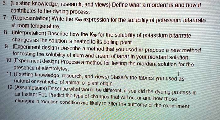 SOLVED:6. (Existing knowledge, research;, and views) Define what a ...