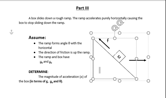 SOLVED: Part WIL box slides down rough ramp: The ramp accelerates ...