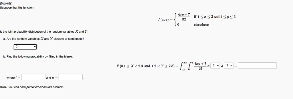 SOLVED: points Suppose that Ine function 4Tv | If 1