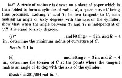 SOLVED:circle of radius Is drawn On sheet of paper which then folded to ...