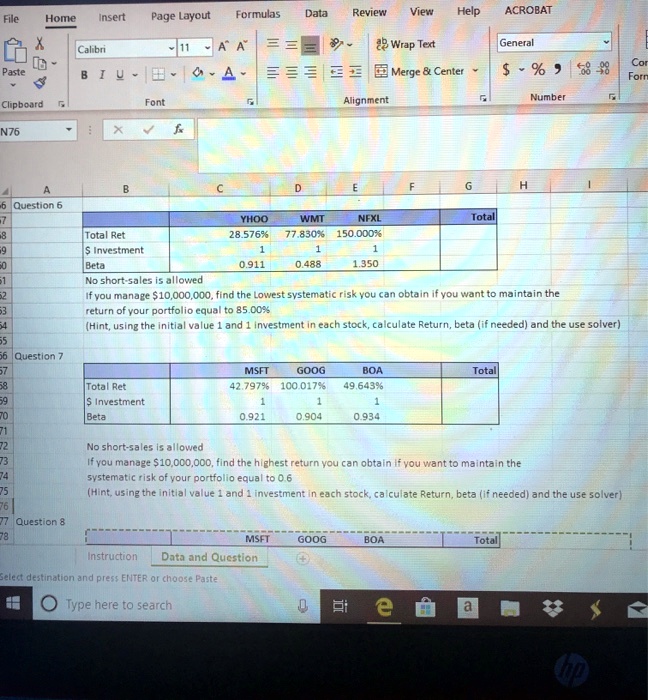 insert page layout formulas data review view help acrobat file home x calibri 11 aa wrap text ...