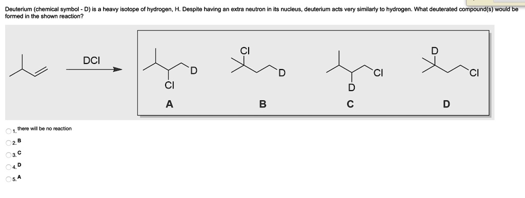 Deuterium (chemical symbol - D) is a heavy isotope of hydrogen, H ...