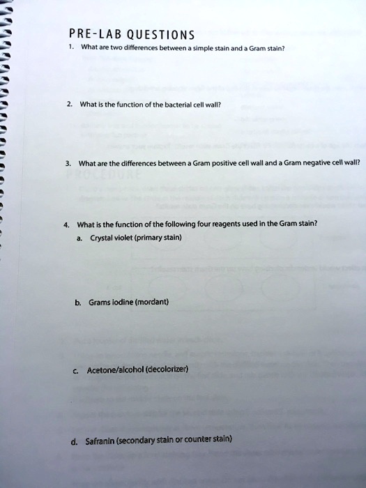 SOLVED: PRE-LAB QuESTions Vnat are two dilfetences betwreen implc #uin ...