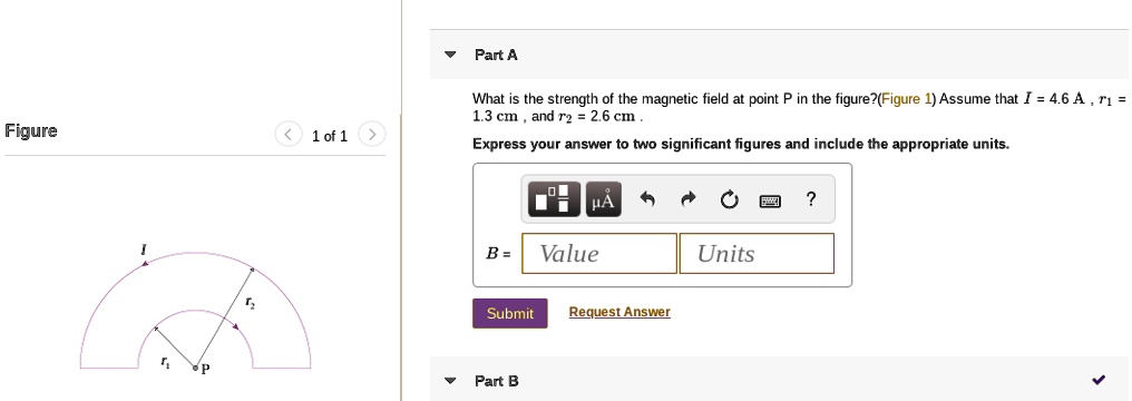 part a what is the strength of the magnetic field at point in the ...