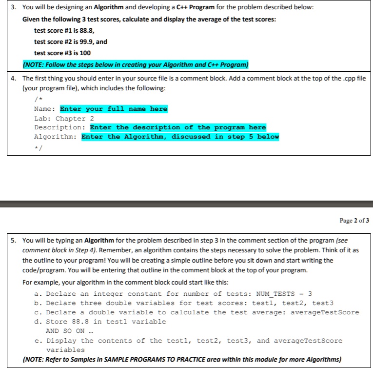 Solved You Will Be Designing An Algorithm And Developing A C Program For The Problem 