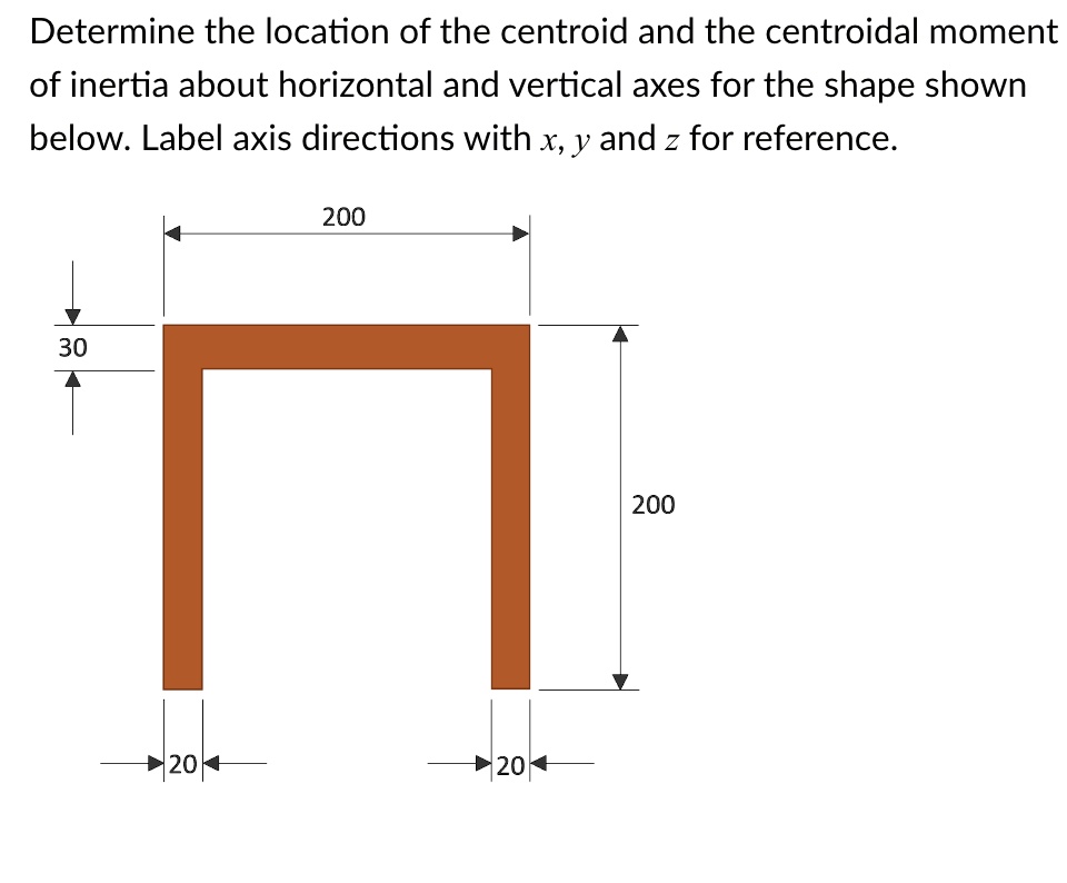 SOLVED: Determine the location of the centroid and the centroidal ...