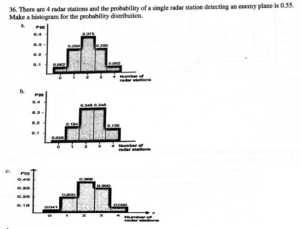 SOLVED: 36. There are- radar stations and the probability of single ... SOLVED: 36. There are- radar stations and the probability of single ...