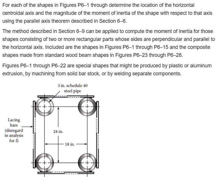 SOLVED: For each of the shapes in Figures P6-1 through P6-22, determine ...
