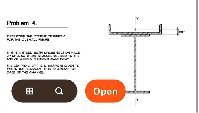 Problem 4. DETERMINE THE MOMENT OF INERTIA FOR THE OVERALL FIGURE THIS ...