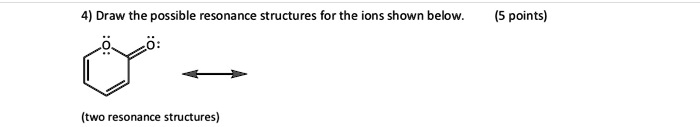 SOLVED: Draw the possible resonance structures for the ions shown below: (5 points) IClO3 ...