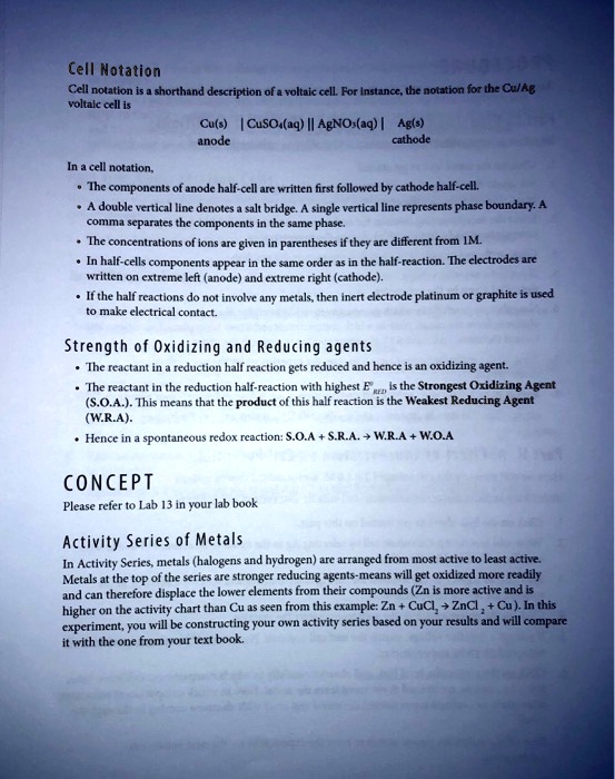cell notation ccll notation is 4 shorthand description of voltaic cell ...