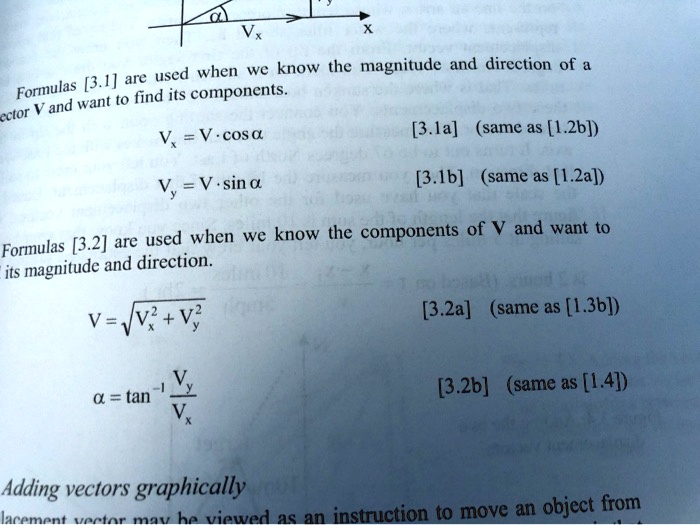 SOLVED: when we know the magnitude and direction of a [3.1] are used ...