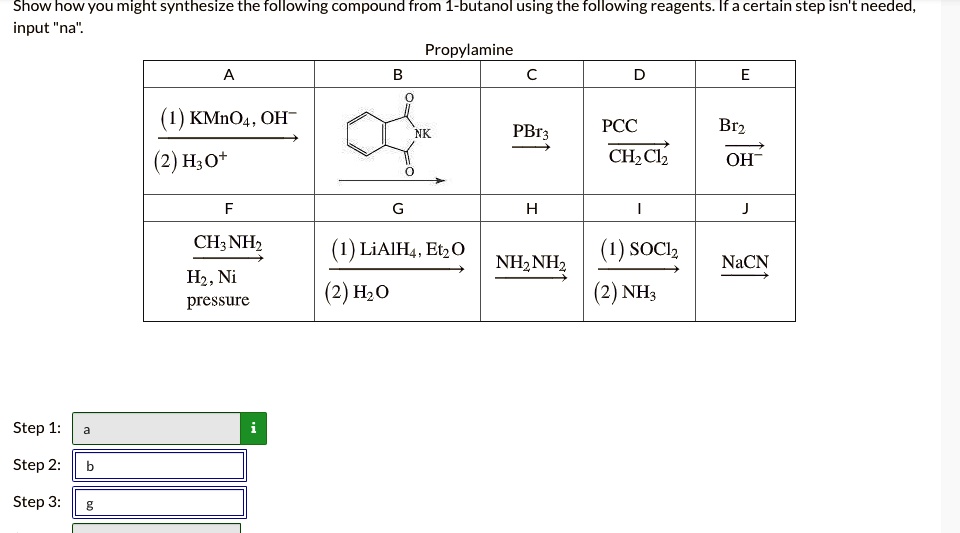 SOLVED:Show howyou might synthesize the following compound from 1 ...