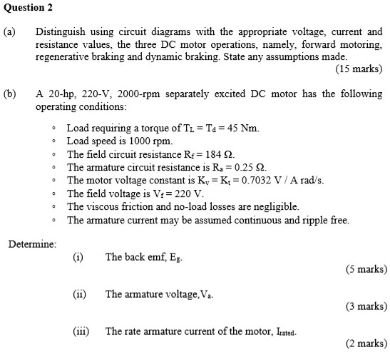 SOLVED: (a) Distinguish using circuit diagrams with the appropriate voltage, current, and ...