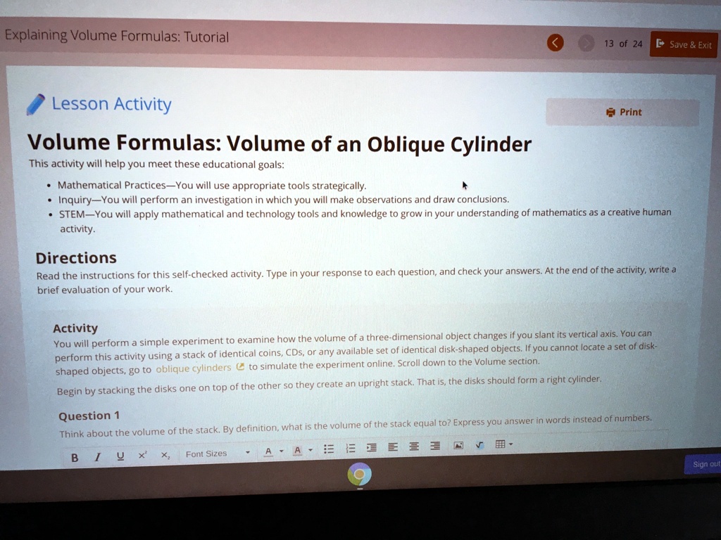 SOLVED: Now slowly slide the disk so the stack leans in one direction ...