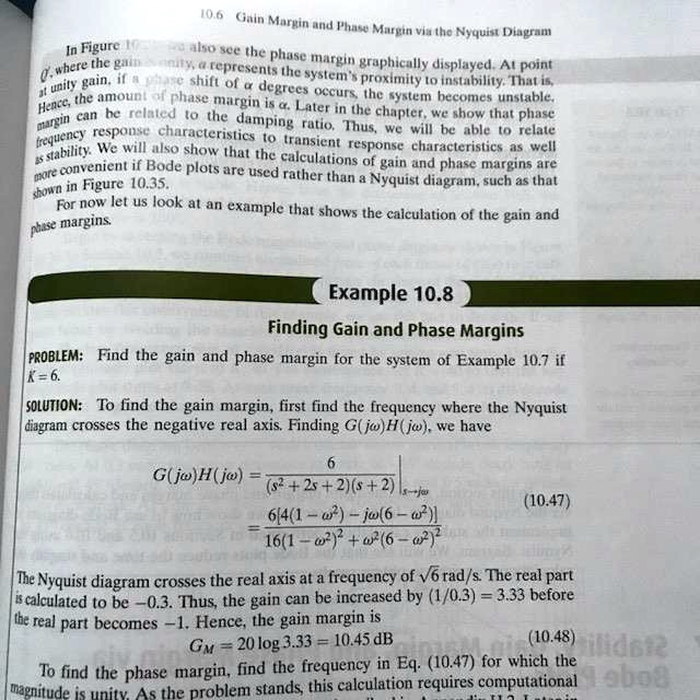 SOLVED: Text: Control System Q) Find the gain margin and phase margin? (solve step by step ...
