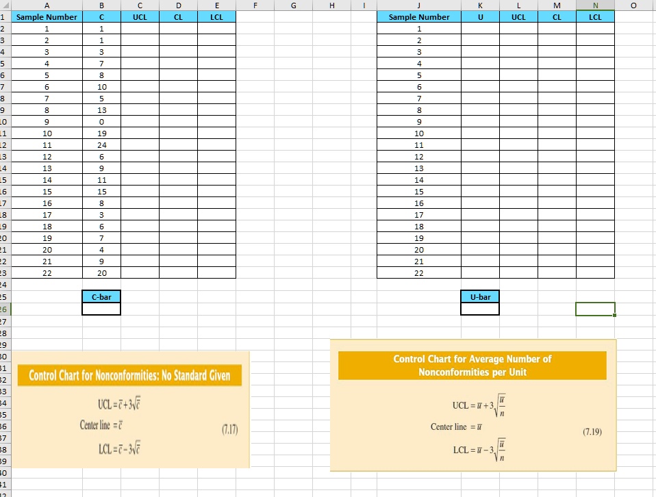 SOLVED: Sample Number UCL LCL Sample Number UCL LCL 8 7 " 1 " 1 21 C ...
