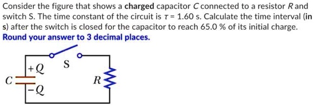 SOLVED: Consider the figure that shows a charged capacitor C connected ...
