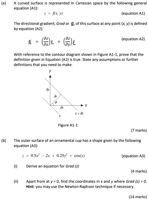 SOLVED: curved surface is represented in Cartesian space by the ...
