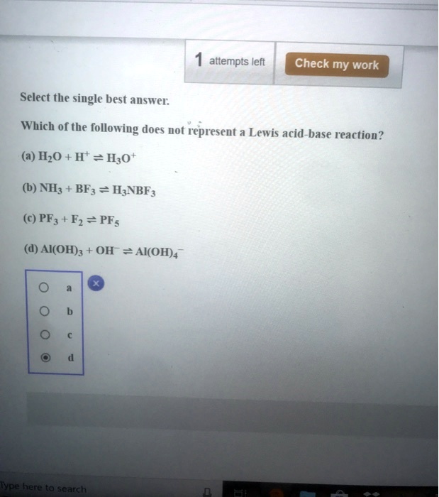 SOLVED: Check my work Select the single best answer: Which of the ...