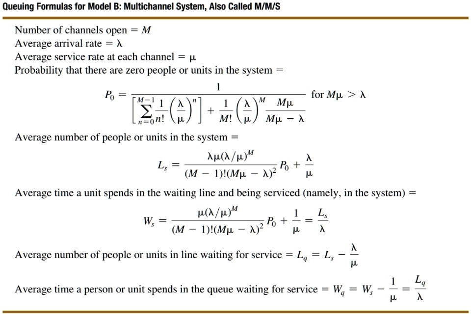 SOLVED: Prepare an MS Excel file to demonstrate how Model B queuing models work. Use separate ...