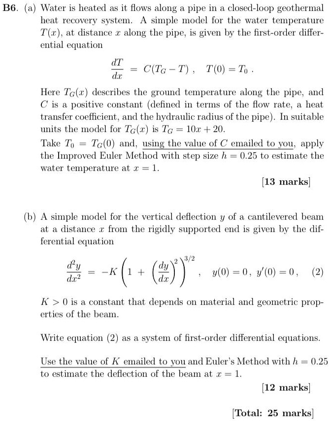SOLVED: Water is heated as it flows along a pipe in a closed-loop ...