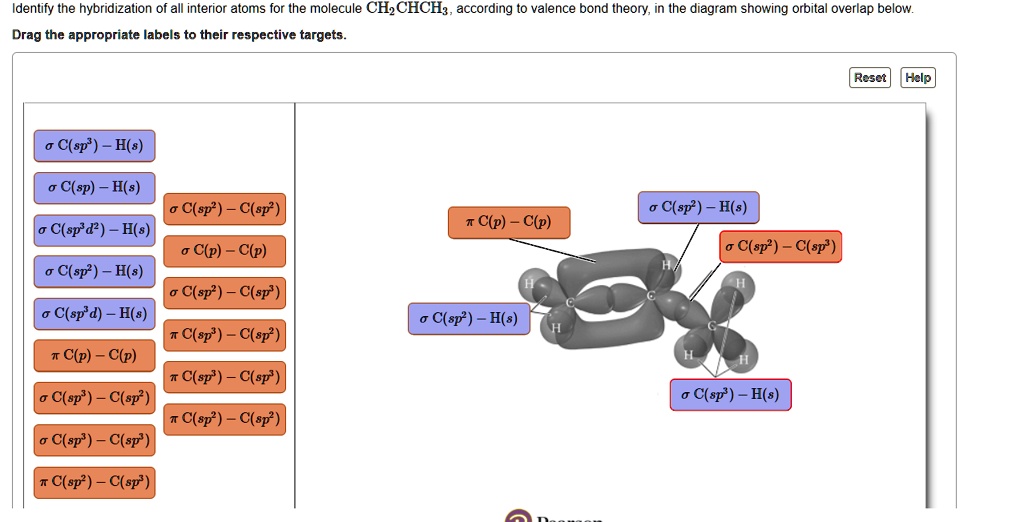 dentify the hybridization of all interior atoms for the molecule chz ...
