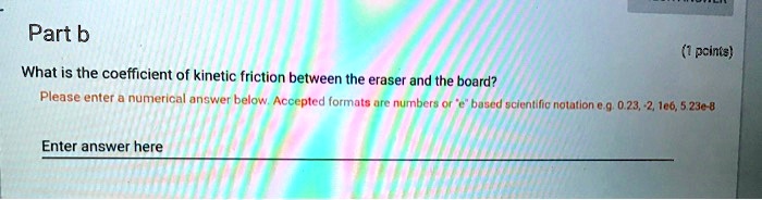 part b pcinba what is the coefficient of kinetic friction between the ...