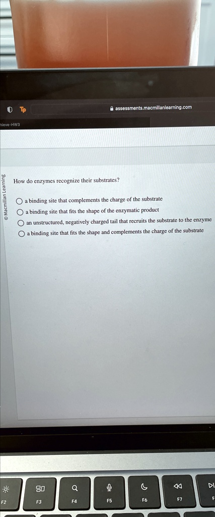 SOLVED: How do enzymes recognize their substrates? A binding site that ...