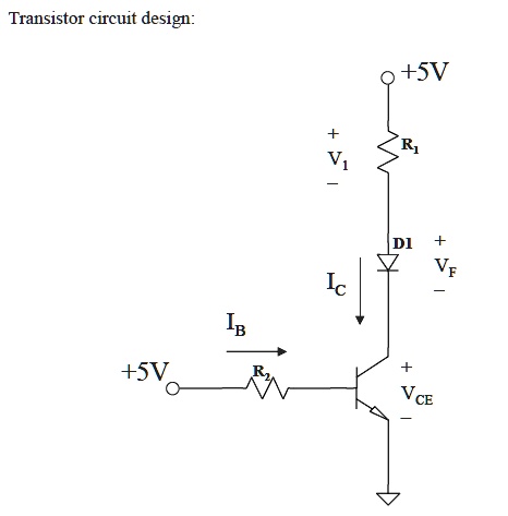 SOLVED: The forward voltage (VF) of the LED (D1) is 1.3 V. When the ...