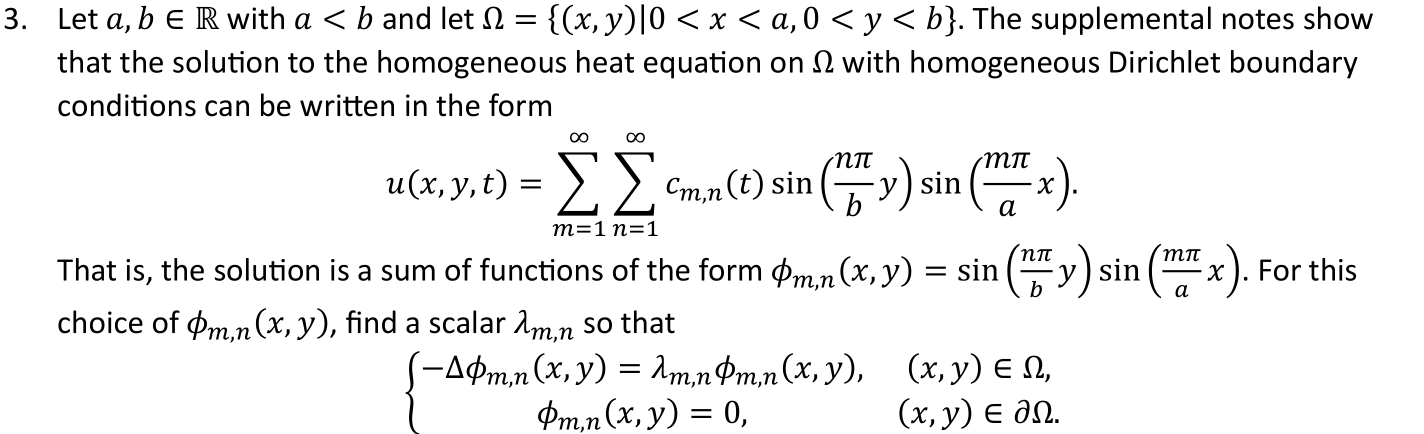 3 let a b in mathbbr with ab and let omegax y mid 0xa 0yb the ...