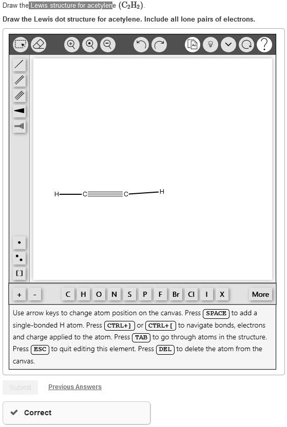 draw the ewis structure for acetylene czhz draw the lewis dot structure ...