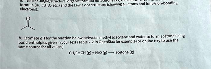 SOLVED: The line-angle/structural organic formula for formula (i.e ...