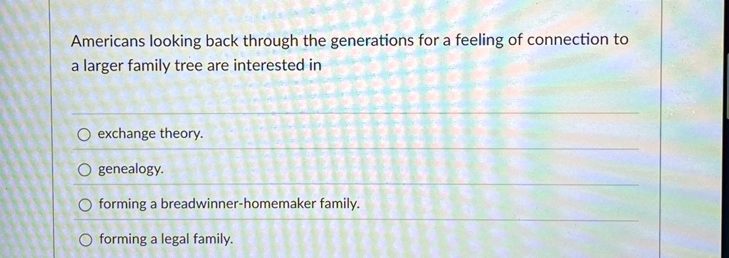 Americans looking back through the generations for a feeling of ...