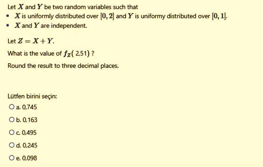 Solved Texts Let X And Y Be Two Random Variables Such That X Is 3906