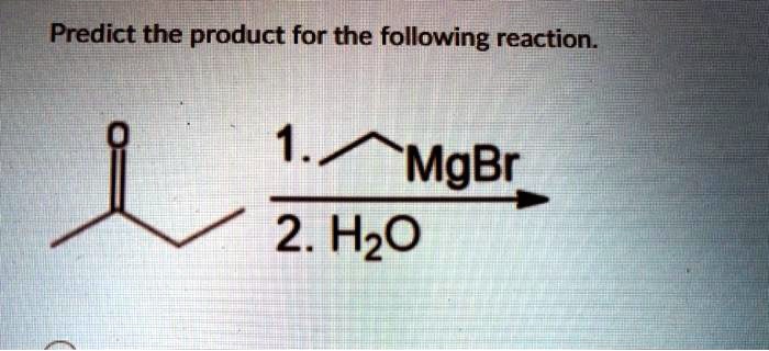 SOLVED: Predict the product for the following reaction MgBr 2. HzO