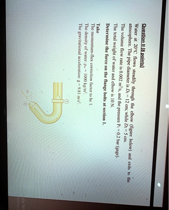 SOLVED: The gravitational acceleration: g = 9.81 m/s^2. The density of ...