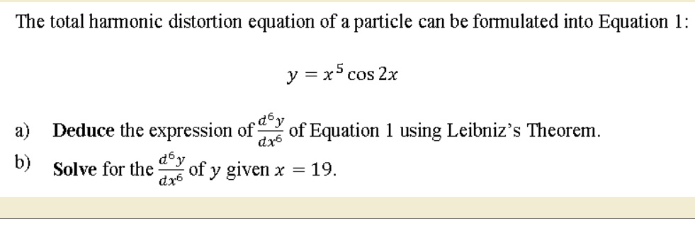the total harmonic distortion equation of a particle can be formulated ...