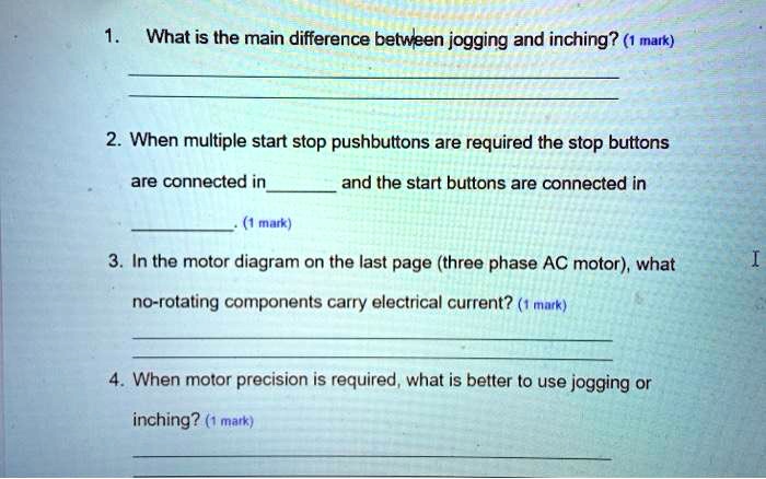what is the main difference between jogging and inching mnaik when ...