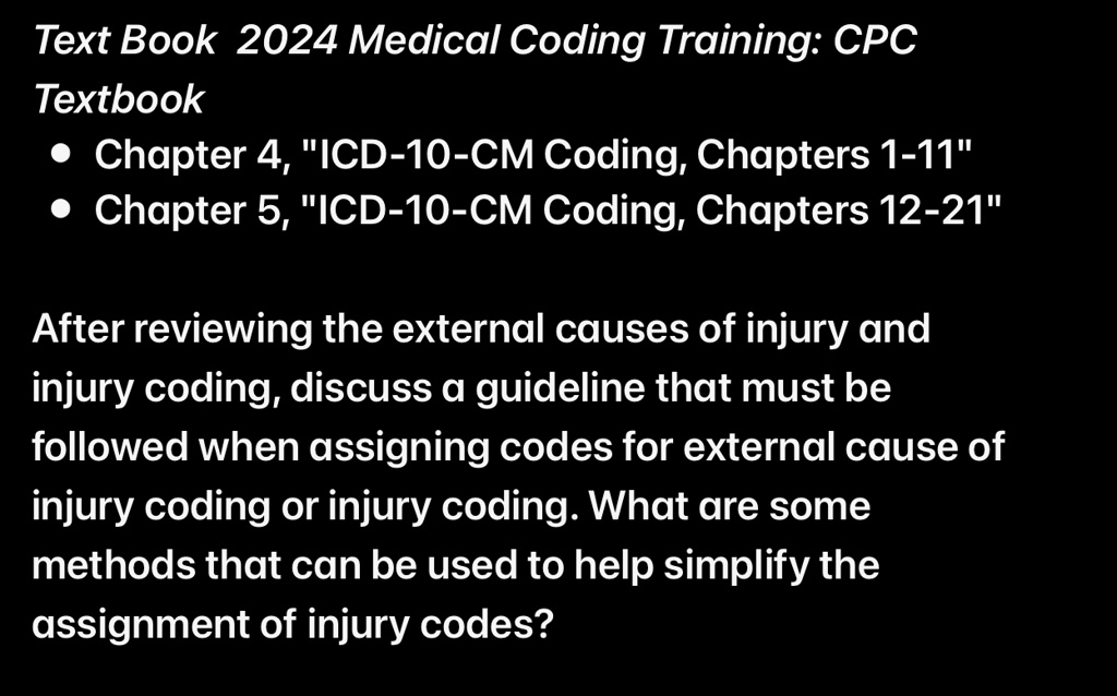 Text Book 2024 Medical Coding Training: CPC Textbook Chapter 4, "ICD-10-CM Coding, Chapters 1-11 ...