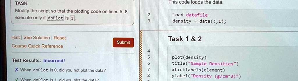 Task Modify The Script So That The Plotting Code On Lines 5 8 Execute Only If Doplot Is 1 Hint