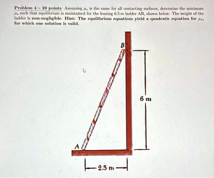 SOLVED: Problem 4 - 20 points: Assuming is the same for all contacting surfaces, determine the ...