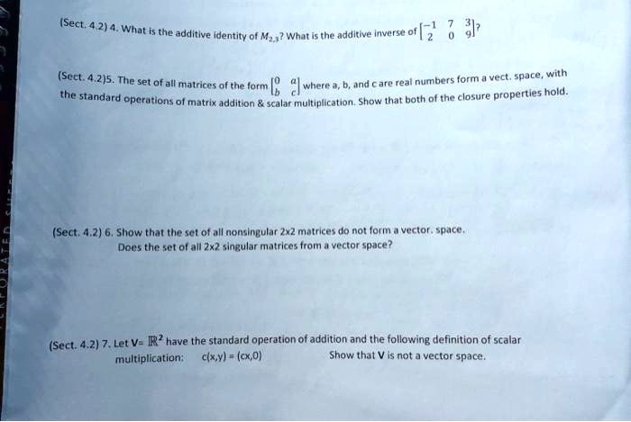 SOLVED: (Sect. 4214 What is the additive identity? What is the additive ...