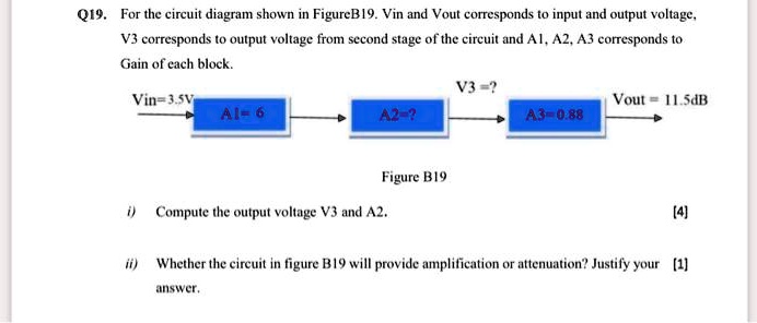 SOLVED: Q19. For the circuit diagram shown in FigureB[9 Vin and Vout ...