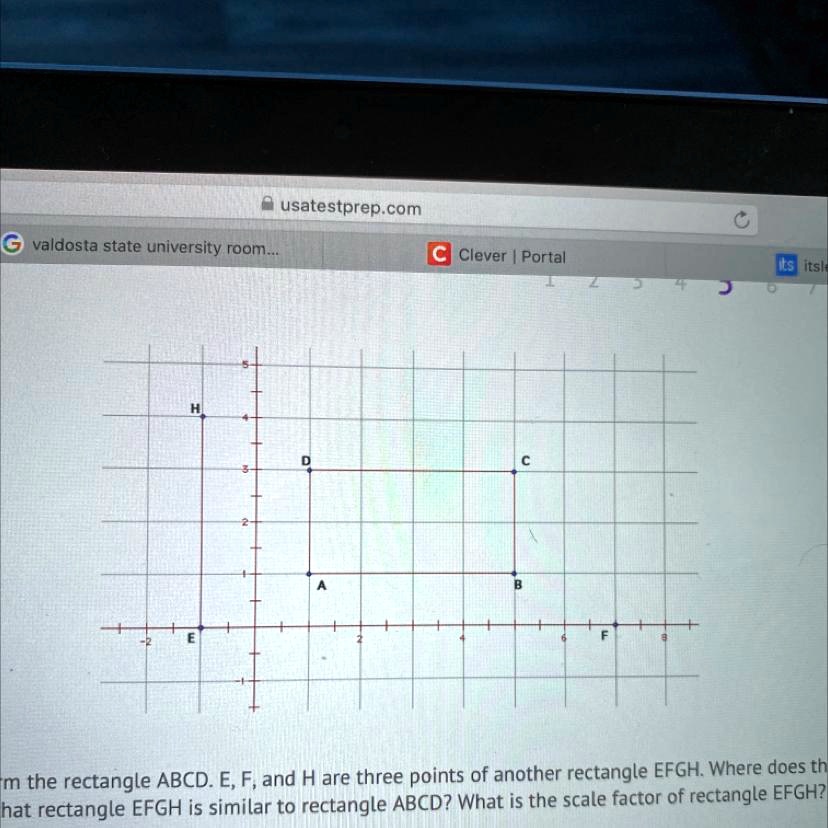 M the rectangle ABCD. E, F, and H are three points of...