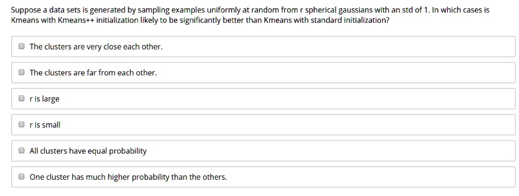 Suppose data sets are generated by sampling examples uniformly at ...
