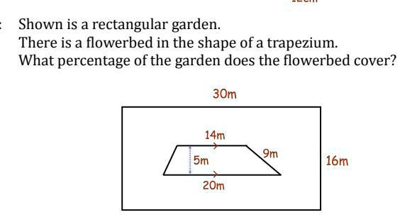 SOLVED: 'how to do this question plz Shown is a rectangular garden ...