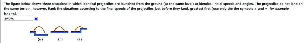 The Figure Below Shows Three Situations In Which Identical Projectiles