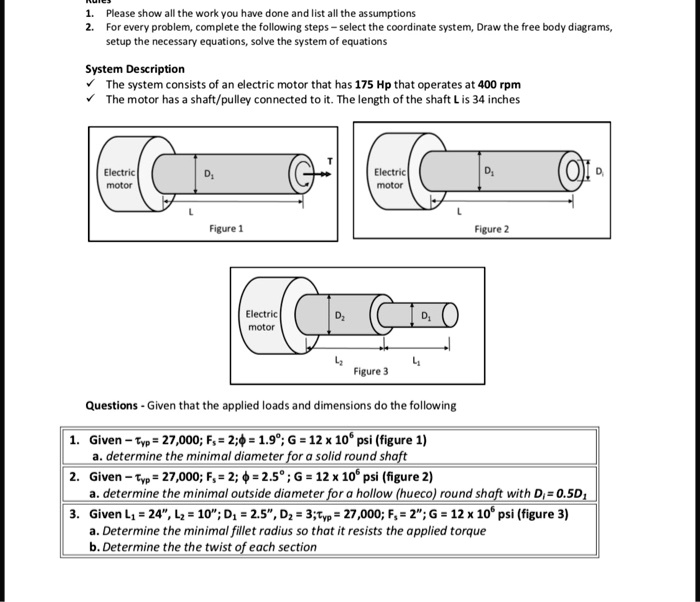 1 please show all the work you have done and list all the assumptions 2 for every problem ...