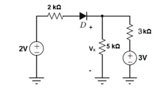SOLVED: In the circuit given in the figure, a) Determine the conduction ...